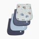 Tiny Kind 4 Pack Organic Burp Cloth - Sage Multi Leaf | Babylist Shop