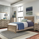 Liberty Furniture Sun Valley 5pc Upholstered Panel Bedroom Set in ...