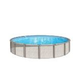 Azor 18' Round Above Ground Pool | Ultimate Package 54" Wall | 184781 ...