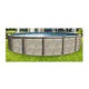Azor 33' Round Above Ground Pool | Ultimate Package 54" Wall | 184786 ...