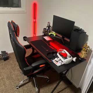 Emerge Vizon 47 W Gaming Desk Black 59260 Quill