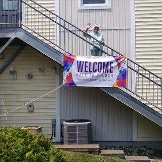 Welcome Back to Church Banner - Medium | Oriental Trading