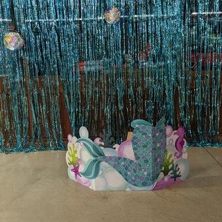 26" Mermaid Sparkle Tail Photo Booth Cardboard Cutout Stand-Up ...