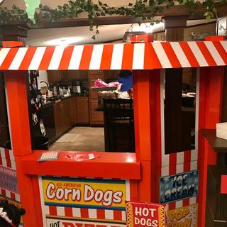 72 3/4" 3D Carnival Vendor Booth Cardboard Stand-Up | Oriental Trading