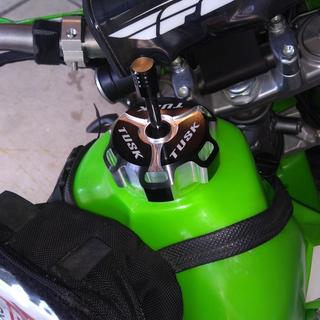 Dirt Bike Tusk For Clarke Fuel Tanks | Black Machined Finish Billet ...