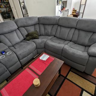 Connell 3 pc. Power Reclining Sectional Sofa w Heat and Massage Raymour Flanigan