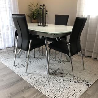 Paloma 5 pc. Glass Dining Set Raymour Flanigan