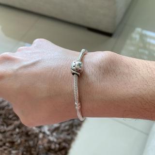 Pulsera básica plateada