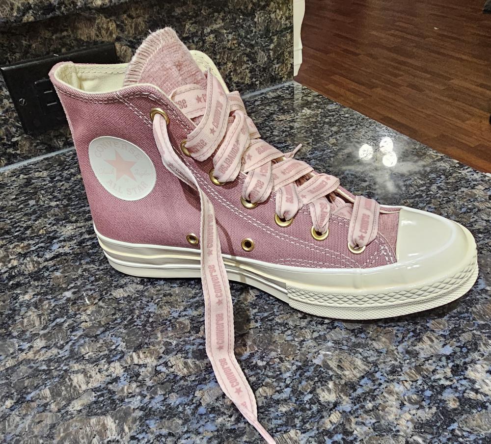 Chuck 70 Ribbon Laces Unisex High Top Shoe. Converse