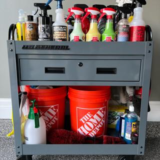 30 in., 1-Drawer Service Cart, Blue