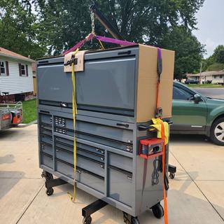 72 in. x 22 in. Triple-Bank Roll Cab, Series 3, Slate Gray