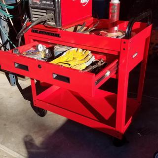 30 in., 1-Drawer Service Cart, Blue