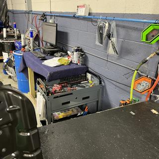 30 in., 1-Drawer Service Cart, Blue