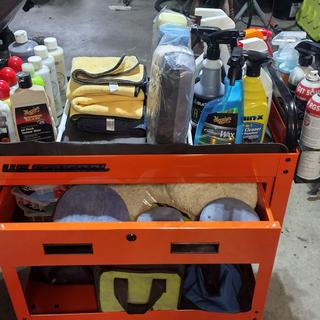 30 in., 1-Drawer Service Cart, Blue