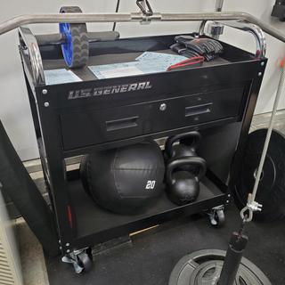 30 in., 1-Drawer Service Cart, Blue